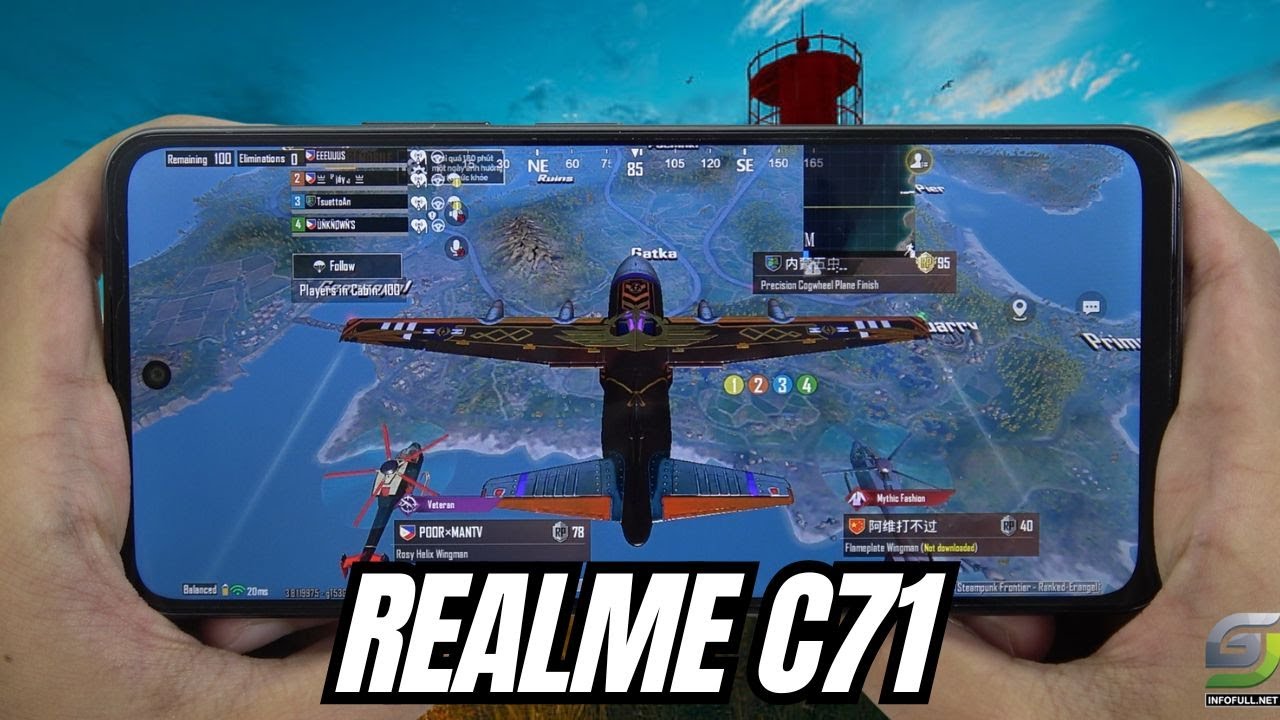 Realme C71 test game PUBG Mobile | Unisoc T7250 - GSM FULL INFO