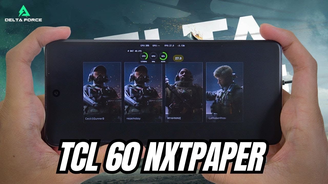 TCL 60 NXTPaper test game Delta Force | Helio G92 - GSM FULL INFO