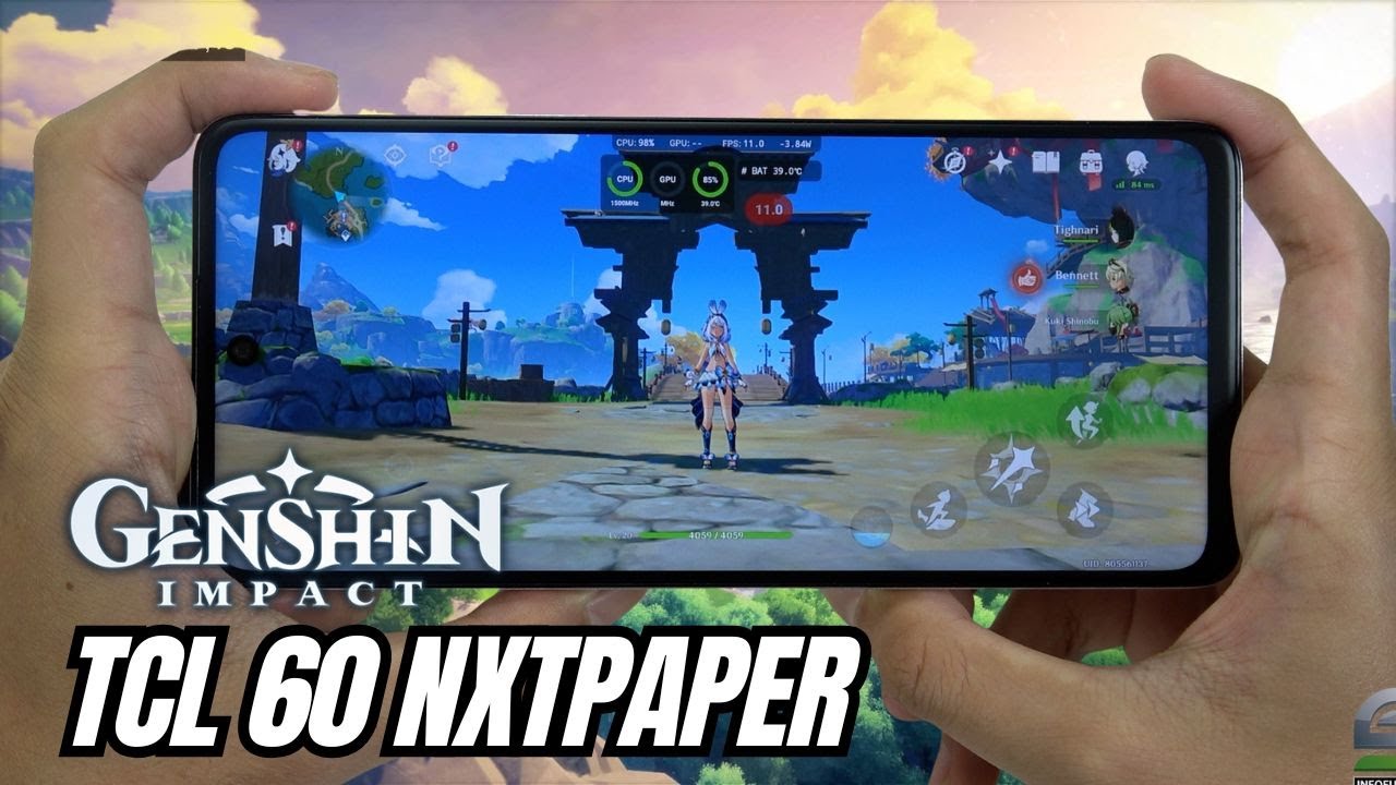 TCL 60 NXTPaper test game Genshin Impact Max Graphics | Helio G92 - GSM ...